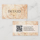 Rustic Wedding Wood Grain Details QR code Template | Zazzle