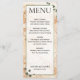 Rustic Wedding Wood Tree bark with eucalyptus Menu | Zazzle