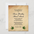 Rustic Weed Ticket Wedding Invitation | Zazzle