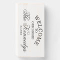 Rustic Welcome To Our Home Family Name Wooden Box Sign | Zazzle