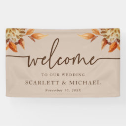 Rustic Welcome Wedding Banner | Zazzle