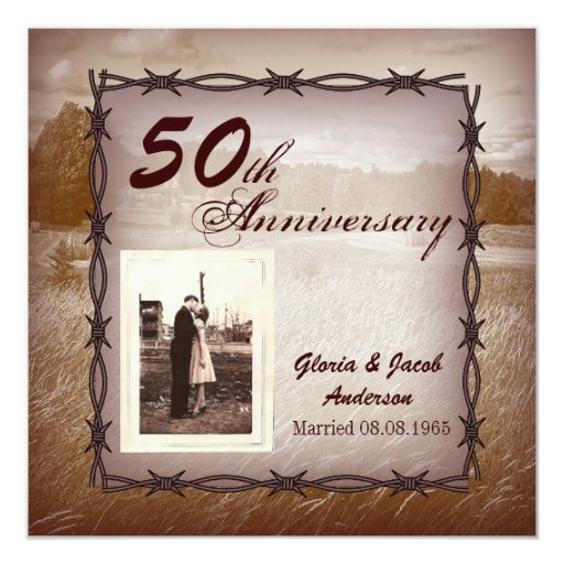 Country Wedding Anniversary 50th Party