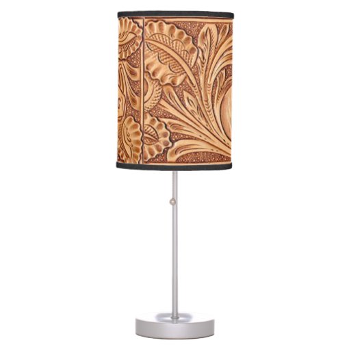 rustic western country leather equestrian horse table lamp | Zazzle