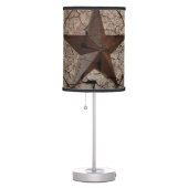 Rustic Western Country Primitive Texas Star Table Lamp | Zazzle