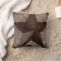 Rustic Western Country Primitive Texas Star Throw Pillow | Zazzle