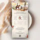 Rustic Western Cowboy All in One QR Code Wedding Tri-Fold Invitation ...
