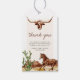 Rustic Western Cowboy Baby Shower Gift Tags | Zazzle