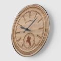 Rustic Western Cowboy Large Clock | Zazzle