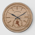 Rustic Western Cowboy Large Clock | Zazzle
