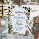 Rustic Western First Rodeo 1st Birthday Welcome Poster | Zazzle