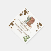 Rustic Western Rodeo Little Cowboy Baby Shower Napkins | Zazzle