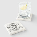 Rustic Whiskey Girl Stone Coaster | Zazzle