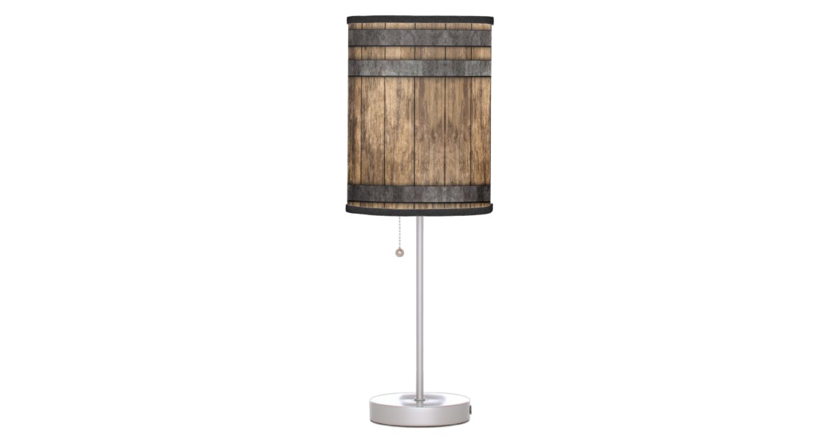 Rustic Whiskey Keg Table Lamp | Zazzle