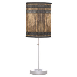 Rustic Whiskey Keg Table Lamp | Zazzle