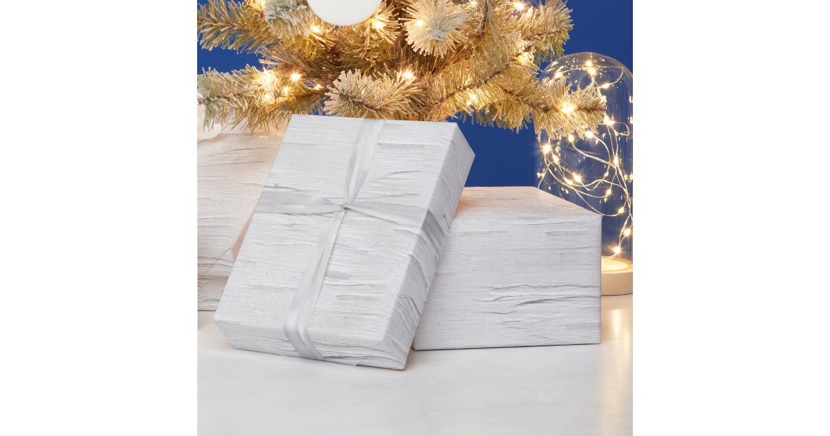 Rustic White Birch Design Wrapping Paper | Zazzle