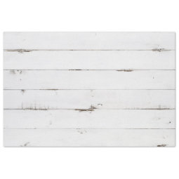 Rustic White Wood Tone Tissue Paper | Zazzle