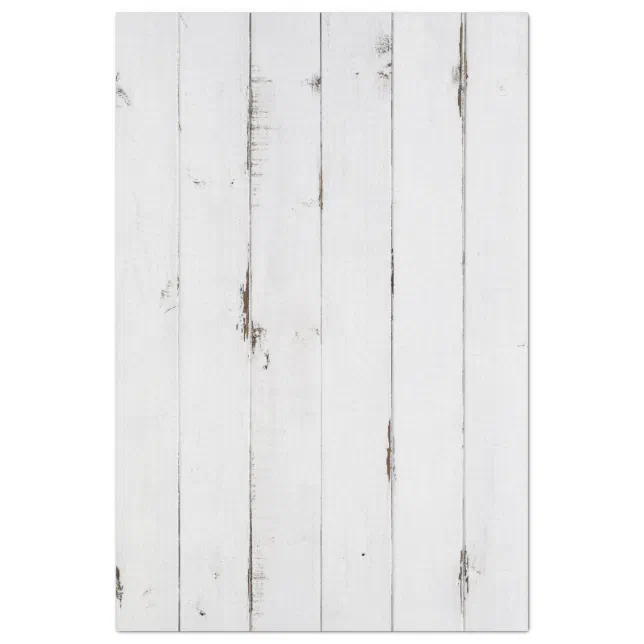 Rustic White Wood Tone Tissue Paper | Zazzle