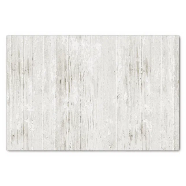 Rustic Whitewashed Wood Tissue Paper | Zazzle