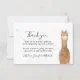 Rustic wild animal alpaca llama Thank You | Zazzle