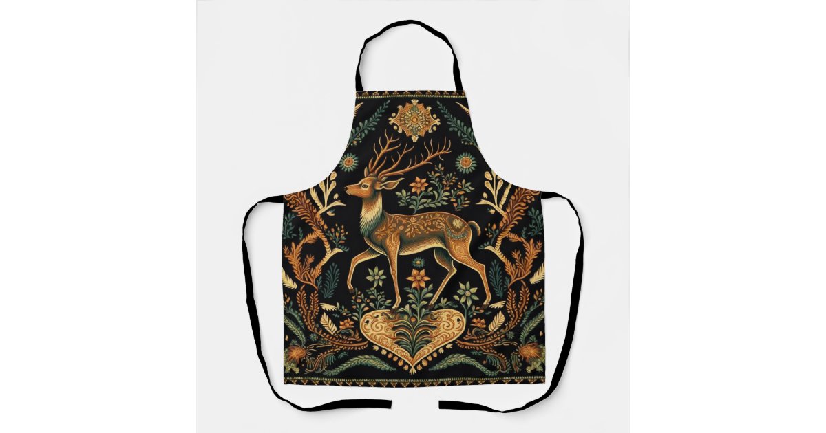 Rustic Wilderness Deer Apron | Zazzle