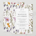 Rustic Wildflower Floral | Botanical Wedding Invitation | Zazzle