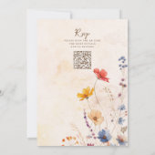 Rustic Wildflower Floral Wedding Invitation | Zazzle