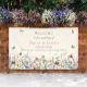 Rustic Wildflower Floral Wedding Welcome Banner | Zazzle