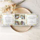 Rustic Wildflower Photo Collage All in One Wedding Tri-Fold Invitation ...