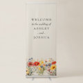 Rustic Wildflower Summer Fall Floral Welcome Retractable Banner | Zazzle
