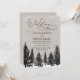 Rustic Winter Forest Wedding Invitation | Zazzle