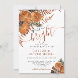 Rustic Winter Holiday Party Invitation | Zazzle