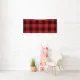 rustic winter lumberjack red buffalo plaid party banner | Zazzle