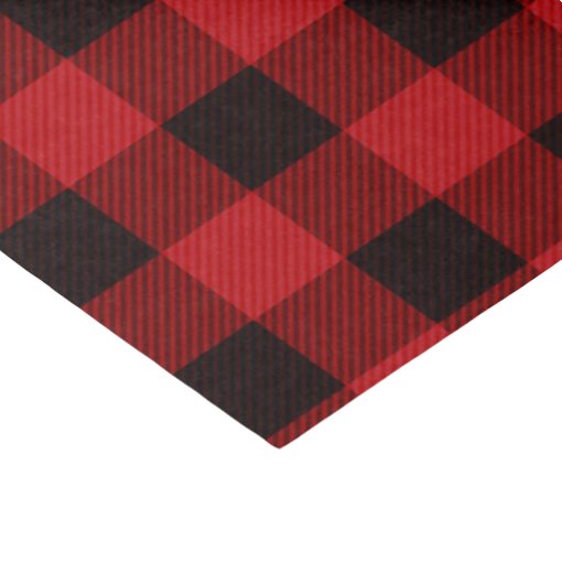 rustic winter lumberjack red buffalo plaid party tissue paper | Zazzle