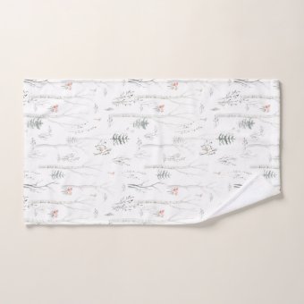 Rustic Winter Pine Tree Bath Towel Set | Zazzle