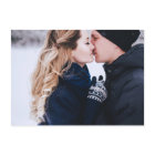 Rustic Winter Save The Date Full Bleed Photo | Zazzle