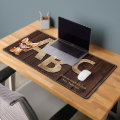 Rustic Wood ABC Alphabet Teacher Desk Mat | Zazzle