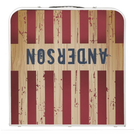 Rustic Wood American Flag USA Beer Pong Table | Zazzle
