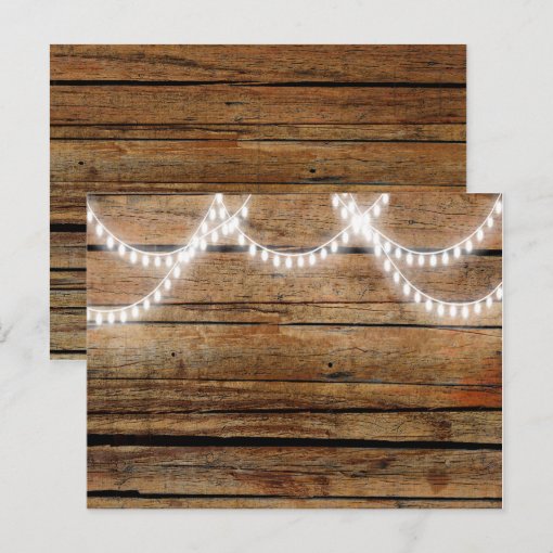 Rustic Wood And Lights Country Background Postcard | Zazzle