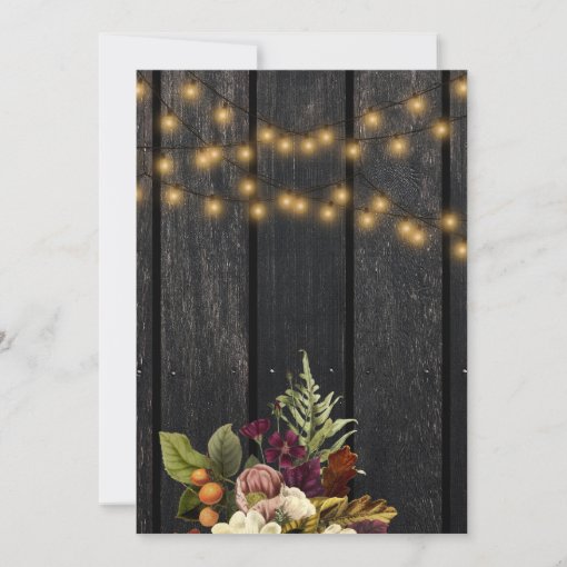 Rustic wood autumn fall baby shower gender reveal invitation | Zazzle