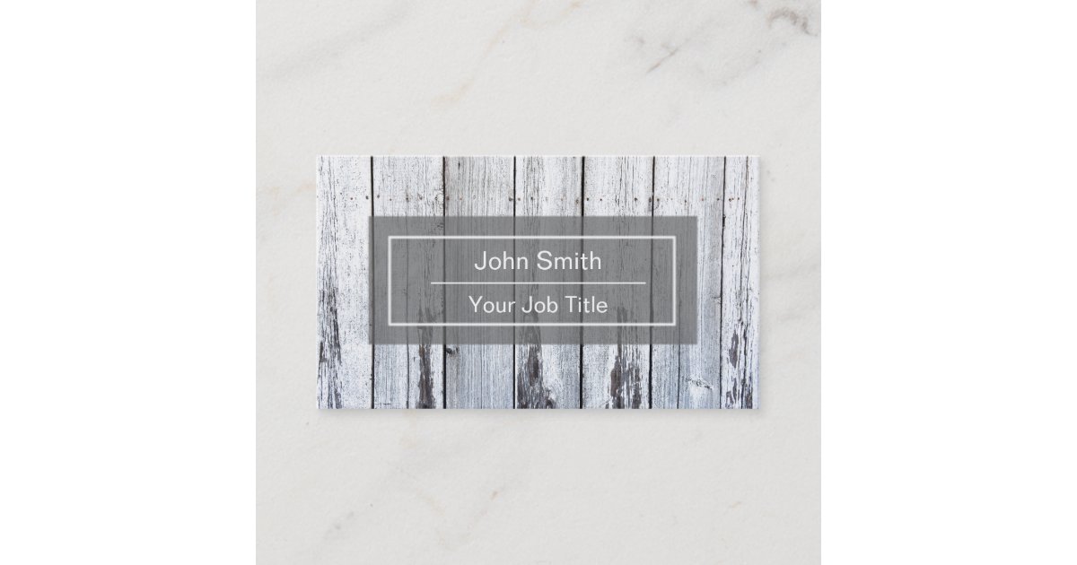 Rustic Wood Background Business Card | Zazzle