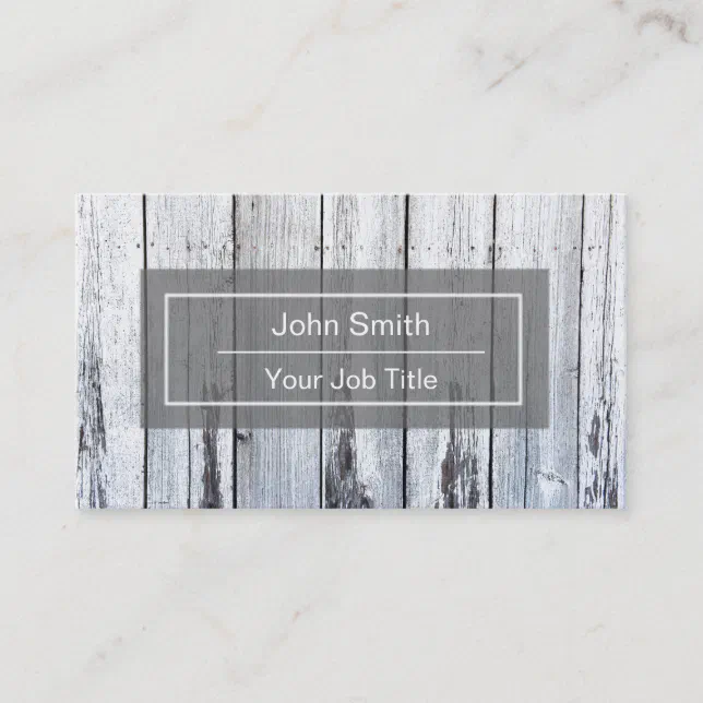 Rustic Wood Background Business Card | Zazzle