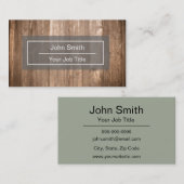 Rustic Wood Background Business Card | Zazzle