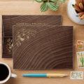 Rustic Wood Barn Wedding Envelope | Zazzle
