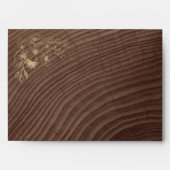 Rustic Wood Barn Wedding Envelope | Zazzle