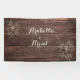 Rustic Wood Botanical Floral Wedding Banner | Zazzle