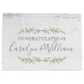 Rustic Wood & Botanical Wedding Congratulations Large Gift Bag | Zazzle