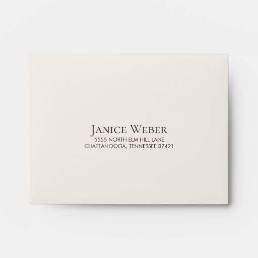 Rustic Wood Burgundy Watercolor Floral RSVP Return Envelope | Zazzle