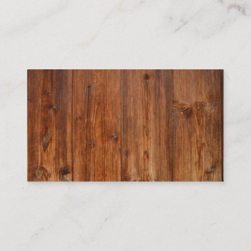 Rustic Wood Business Card | Zazzle