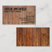 Rustic Wood Business Card | Zazzle