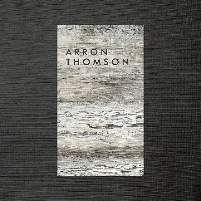 Rustic Wood Business Card | Zazzle